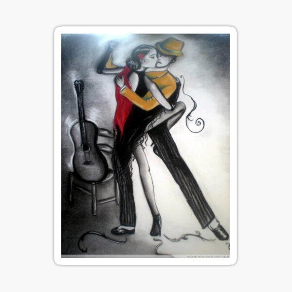 "A puro tango" Sticker for Sale by dariodigital | Redbubble