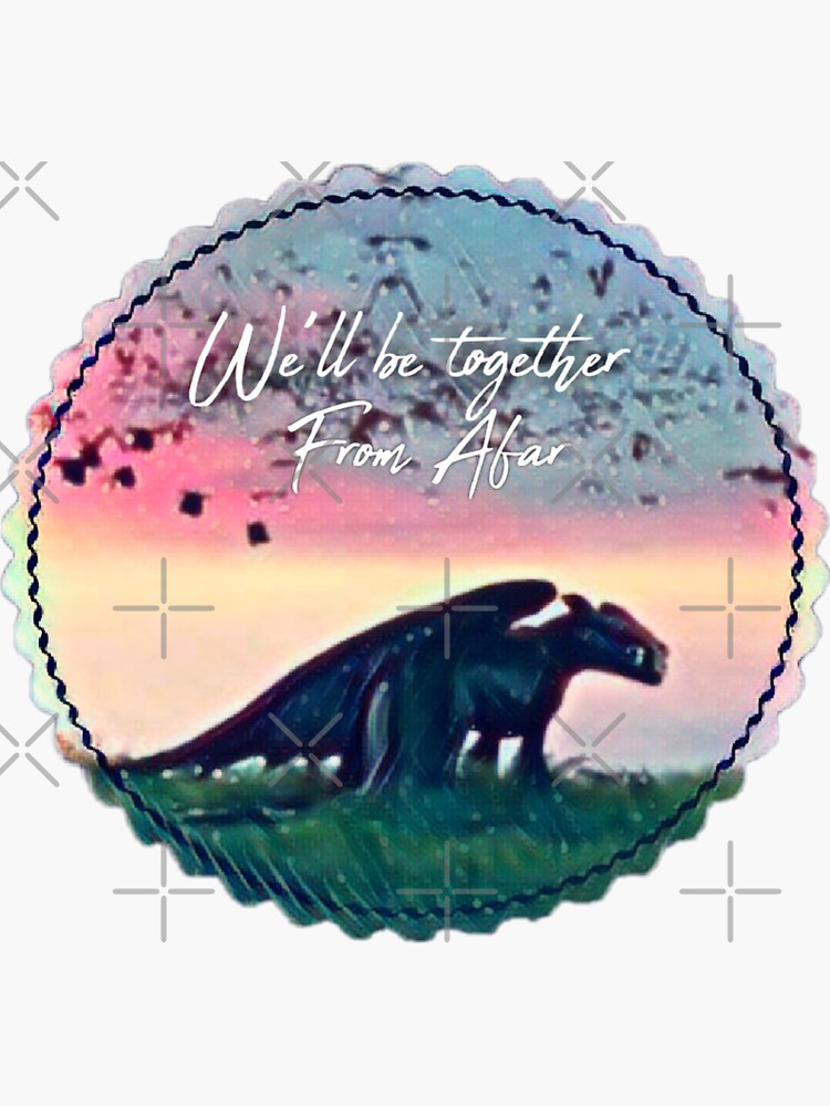 "Together From Afar" Sticker for Sale by StorybookSwan | Redbubble