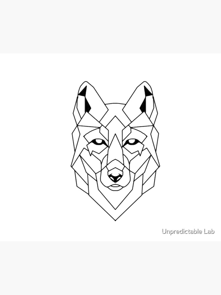 "Lobo Geometrico I low poly I line art" Art Print by DecoLab | Redbubble