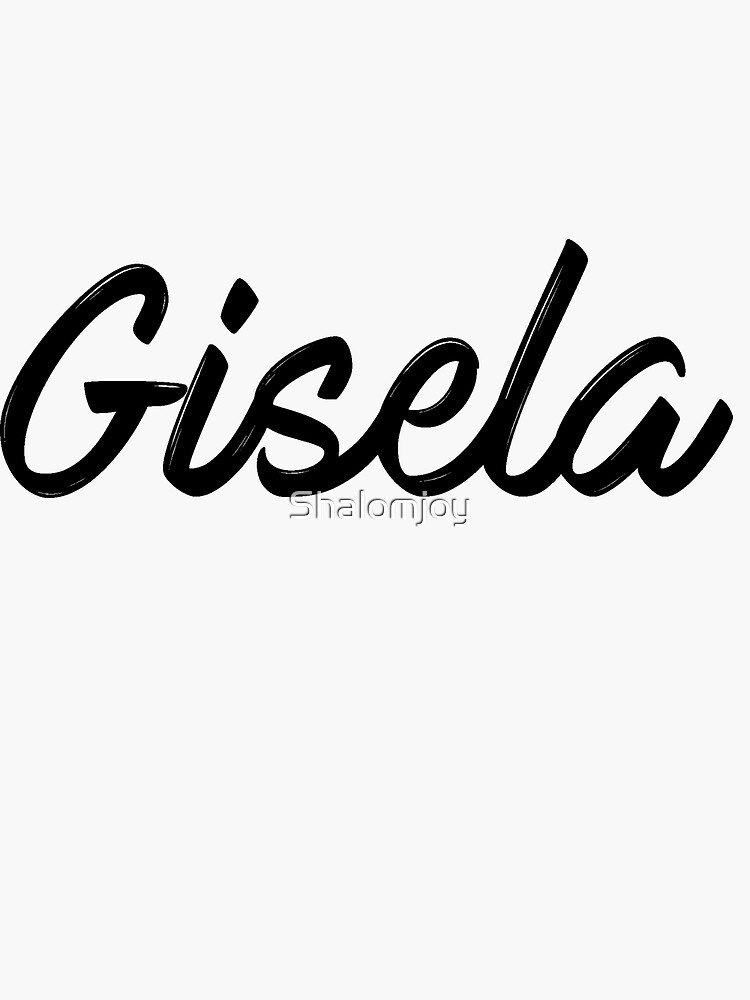 "Gisela" Sticker for Sale by Shalomjoy | Redbubble