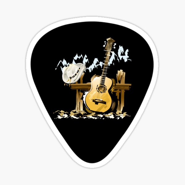 "Country Photo Guitar Pick" Sticker for Sale by Pam069 | Redbubble