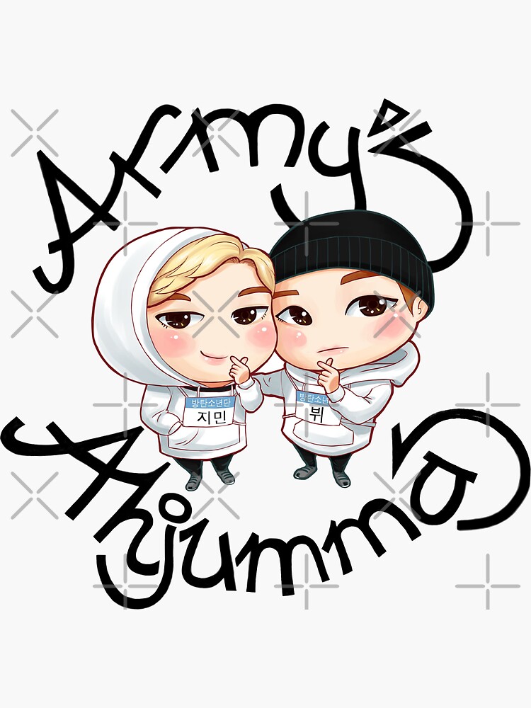"VMIN - Army's Ahjummas" Sticker for Sale by ArmysAhjummas | Redbubble
