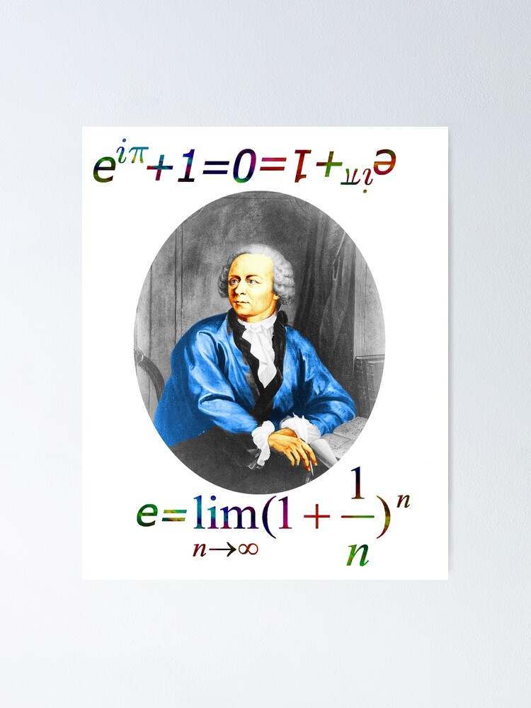 "Leonhard Euler" Poster for Sale by GePadeSign | Redbubble