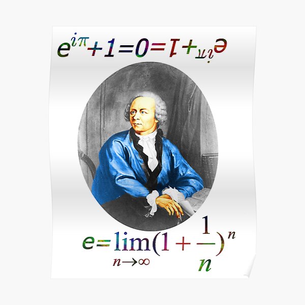 "Leonhard Euler" Poster for Sale by GePadeSign | Redbubble