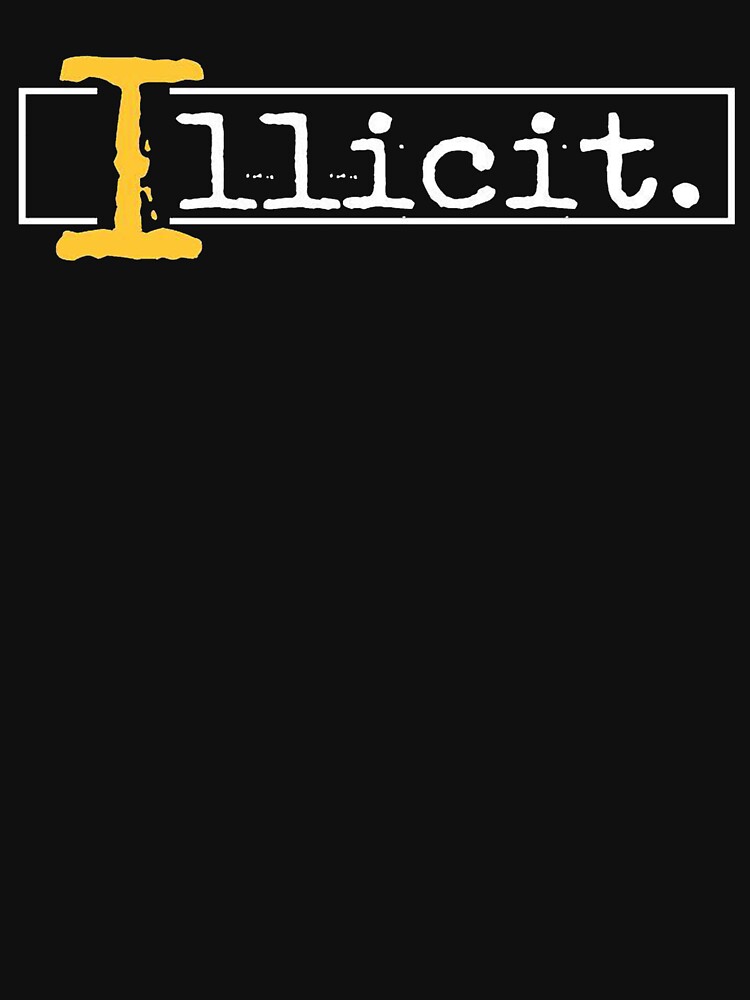 "Illicit- Large Logo" T-shirt by gaab6912 | Redbubble | hard t-shirts ...