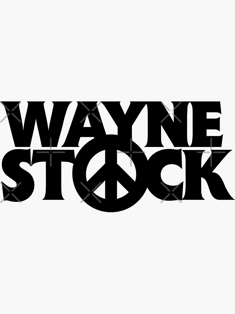 "Waynestock" Sticker for Sale by avperth | Redbubble