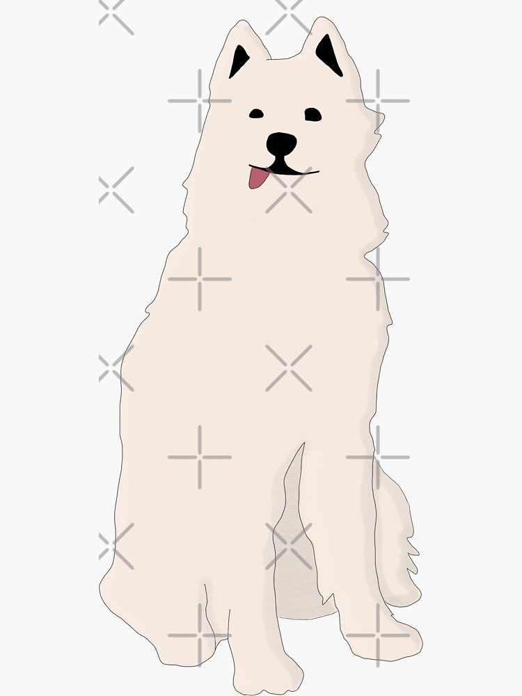 "Samoyed Blep" Sticker for Sale by smileyfriend | Redbubble