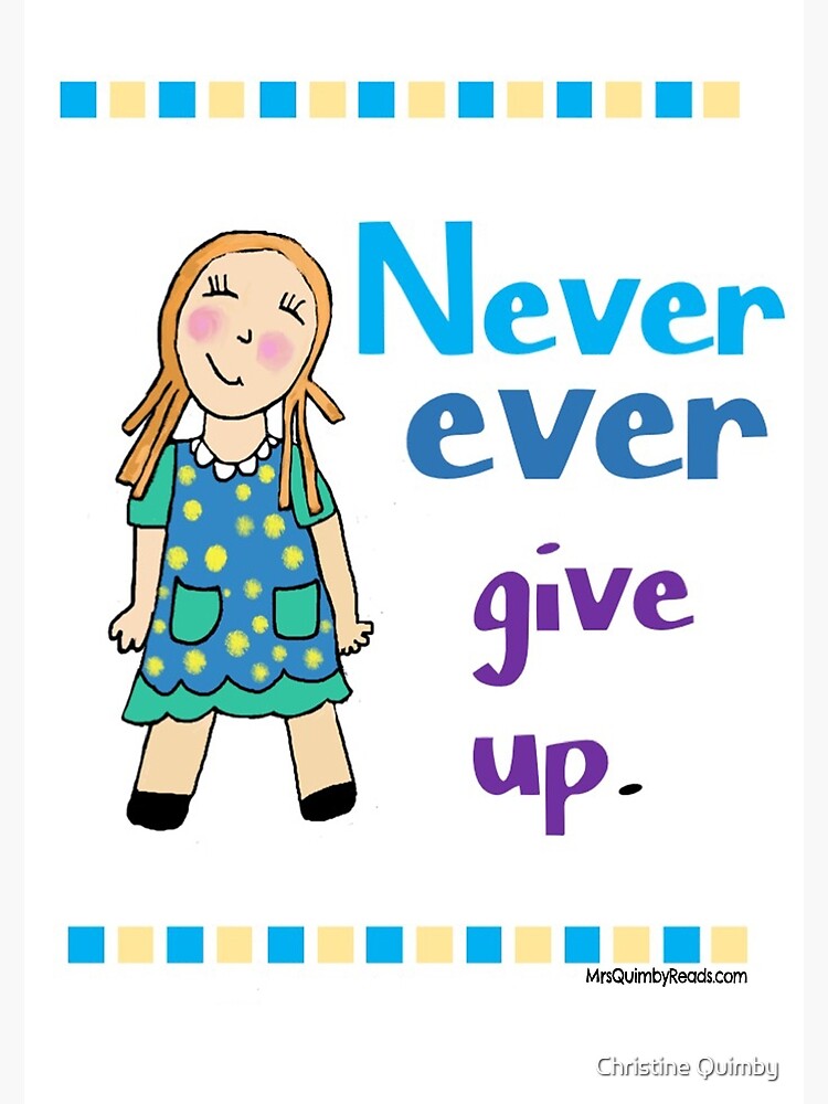 "Growth Mindset Poster - Elementary Classroom - Never Give Up" Poster ...