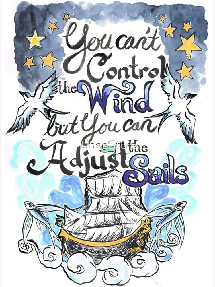 "YOU CANT CONTROL THE WIND BUT YOU CAN ADJUST THE SAILS | LIMITED ...