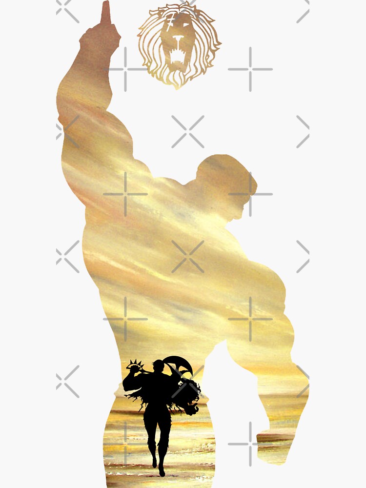 "Escanor - Seven Deadly Sins" Sticker by Blason | Redbubble