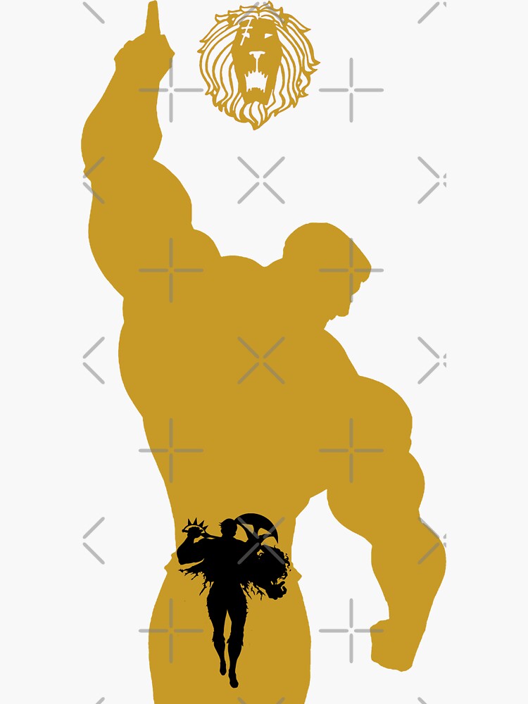 "Escanor - Seven Deadly Sins" Sticker by Blason | Redbubble