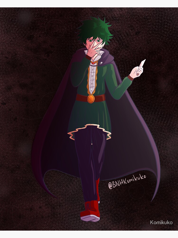 "BNHA Fantasy Villain Deku - Suave Version" Sticker for Sale by ...
