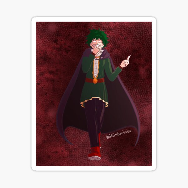 "BNHA Fantasy Villain Deku - Crazed Version" Sticker for Sale by ...