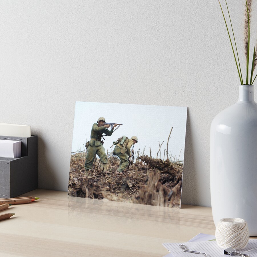 "Marine attack Wana Ridge on Okinawa" Poster for Sale by Richard White ...