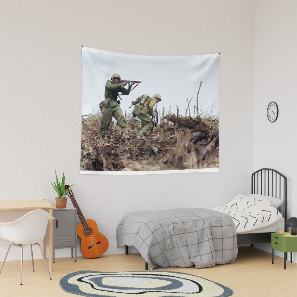 "Marine attack Wana Ridge on Okinawa" Poster for Sale by Richard White ...