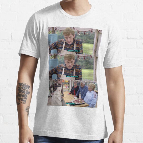 "James Acaster Great British Bake Off " T-shirt for Sale by charlouisee ...