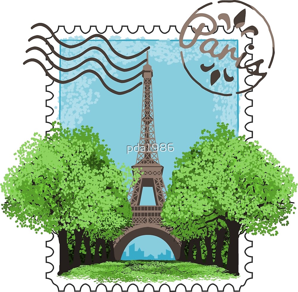 "Paris Stamp" by pda1986 | Redbubble
