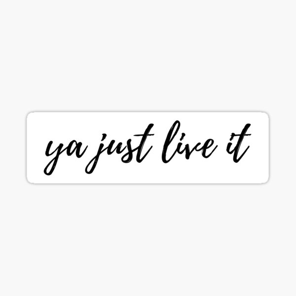 One Life Live It Stickers | Redbubble