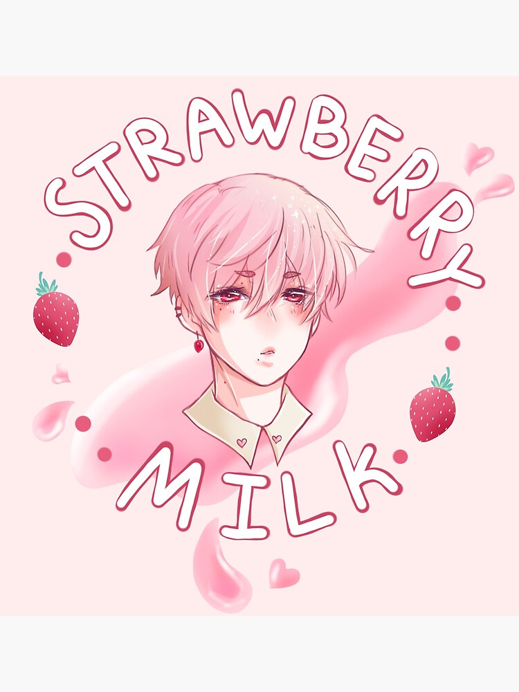 "Strawberry Milk Boy Alt Ver" Art Print for Sale by Devious-Monster ...