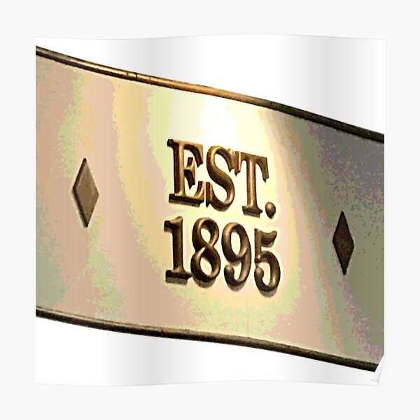 "EST 1895 SIGN" Poster by helenashimizu | Redbubble