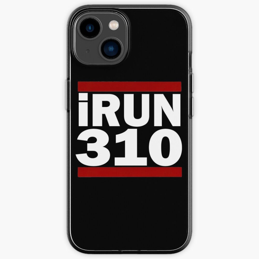 " I Run 310 area code Design Los Angeles Running Design Gift" iPhone ...