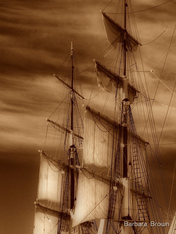 "Tall Masts" by Barbara Brown | Redbubble