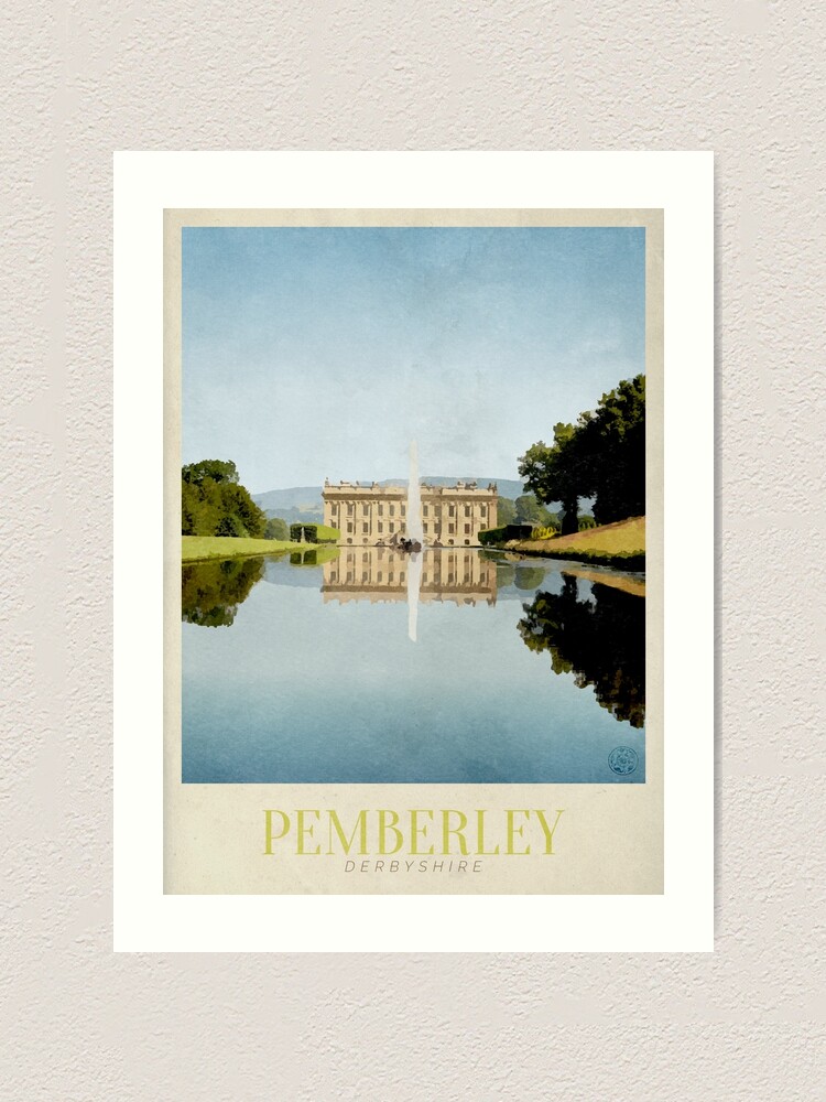 "Pemberley Travel Poster" Art Print for Sale by laureldesigns | Redbubble