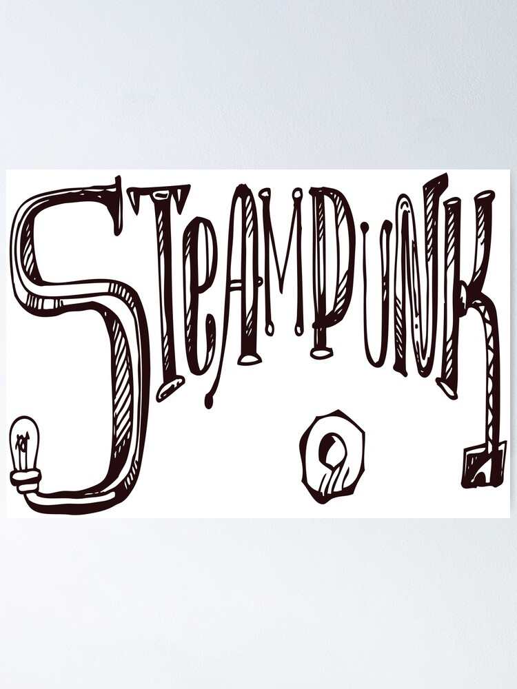 "Steampunk British Victorian Wild West Analytical Engine" Poster for ...