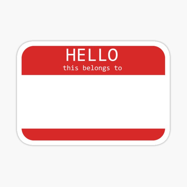 "This belongs to Sticker" Sticker by Jdesignss | Redbubble