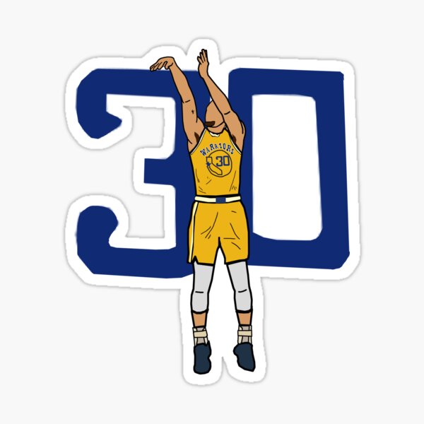 Steph Curry 30 Stickers | Redbubble