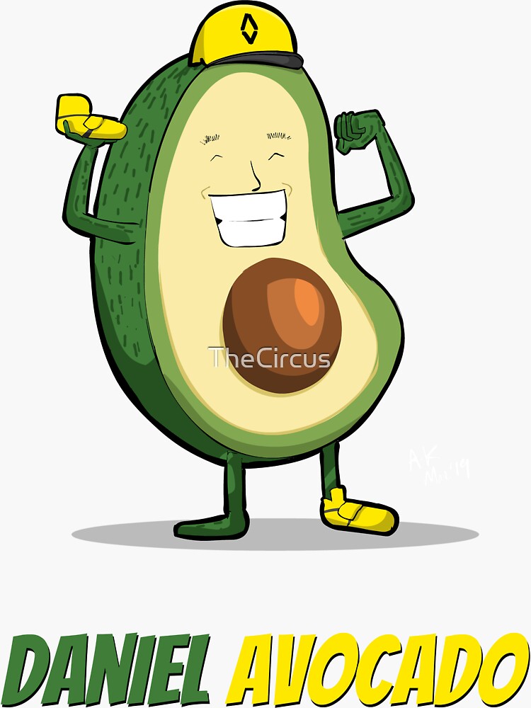 "Daniel Avocado " Sticker by TheCircus | Redbubble