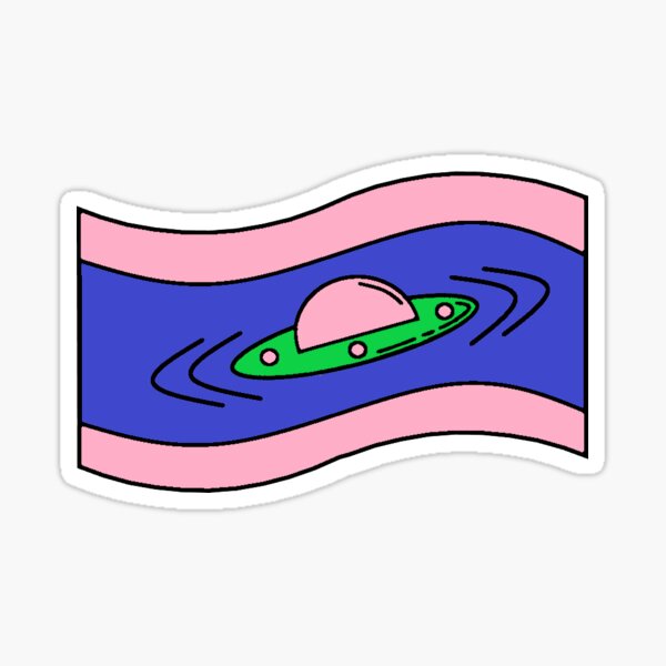 "UFO flag" Sticker by taskeen-nasif | Redbubble