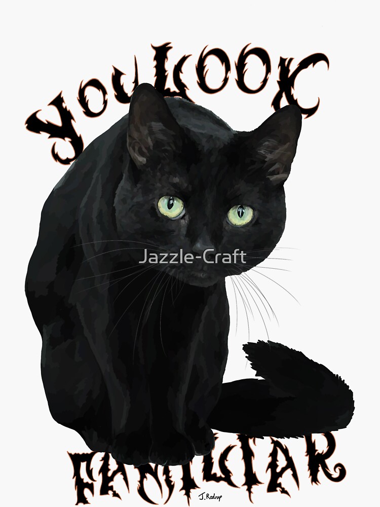 "You Look Familiar " Sticker for Sale by Jazzle-Craft | Redbubble