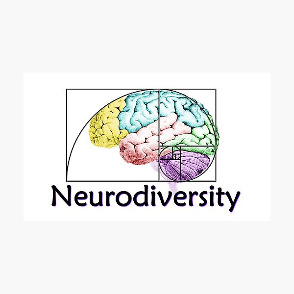 "Fibonacci Brain - Neurodiversity" Photographic Print by Bungyheart ...