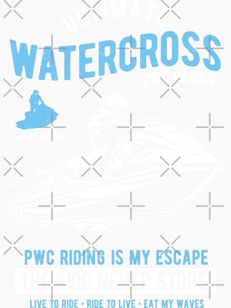"Jet Ski Race Watercross PWC" Sticker for Sale by offroadstyles | Redbubble