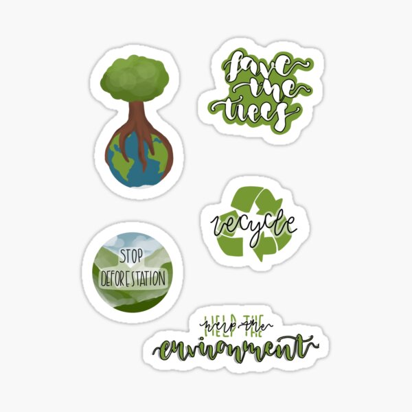 "Save the trees" Sticker for Sale by Kateharris | Redbubble