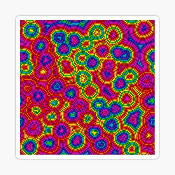 "Acid Rain Puddle Ripples by Shiri Mor" Sticker by ShiriMor | Redbubble