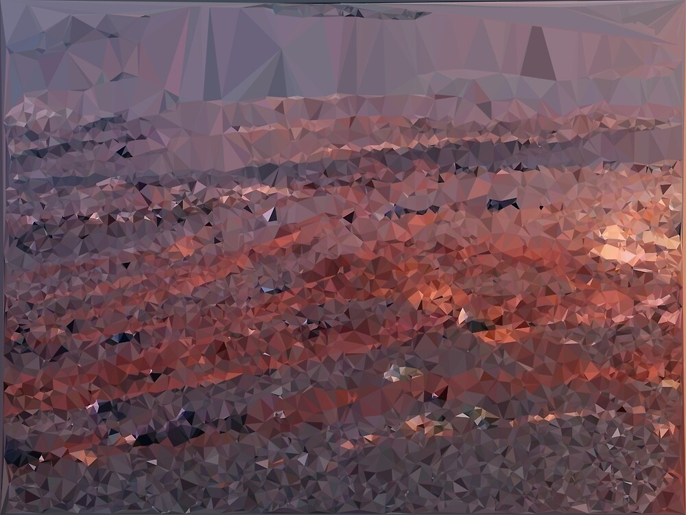 "Surface of Mars Low Poly Geometric Triangles" by Vicky Brago-Mitchell ...