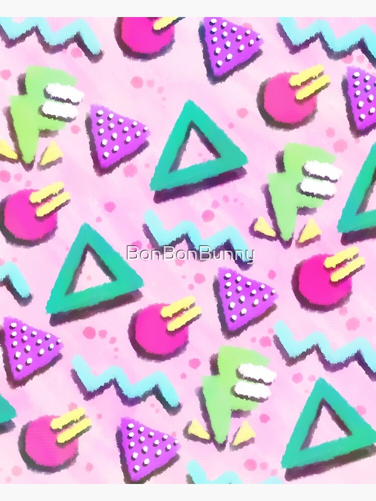 "Pastel Pink 80s Print Pattern" Photographic Print by BonBonBunny ...