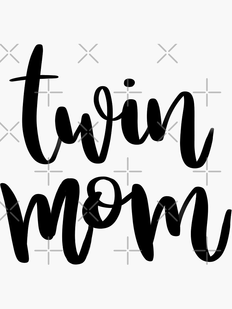 "Twin Mom" Sticker for Sale by jackiegu | Redbubble