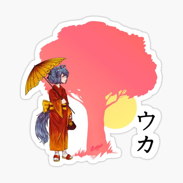 "yUKAta - Ulfuria" Sticker by Loustica | Redbubble