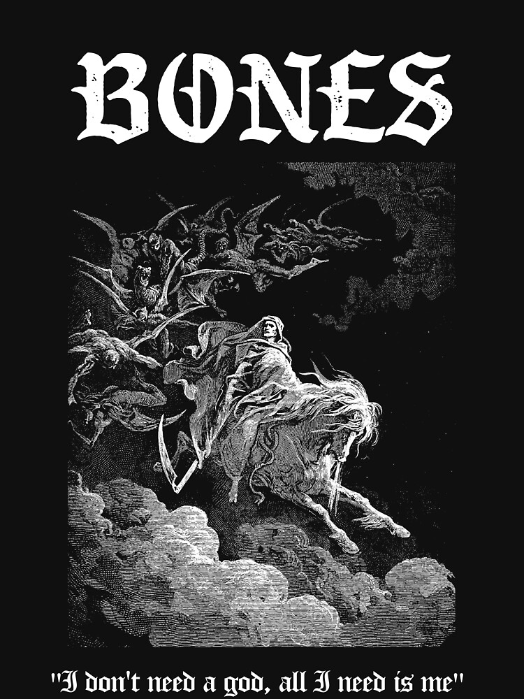 "BONES" T-shirt for Sale by hvrvmi | Redbubble | bones t-shirts - rap t ...