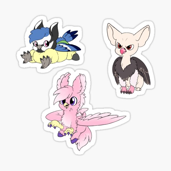"Baby Griff Sticker Set 1" Sticker by Amberlea-draws | Redbubble