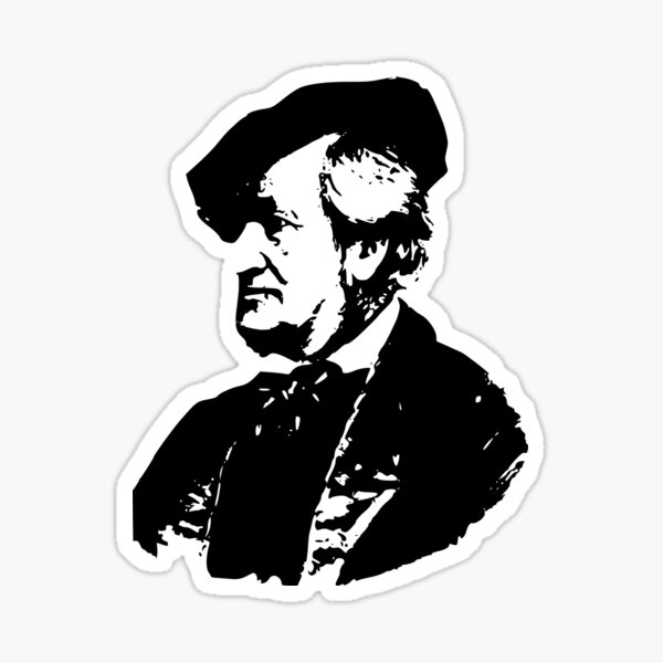 "Porträt von Richard Wagner" Sticker von PZAndrews | Redbubble