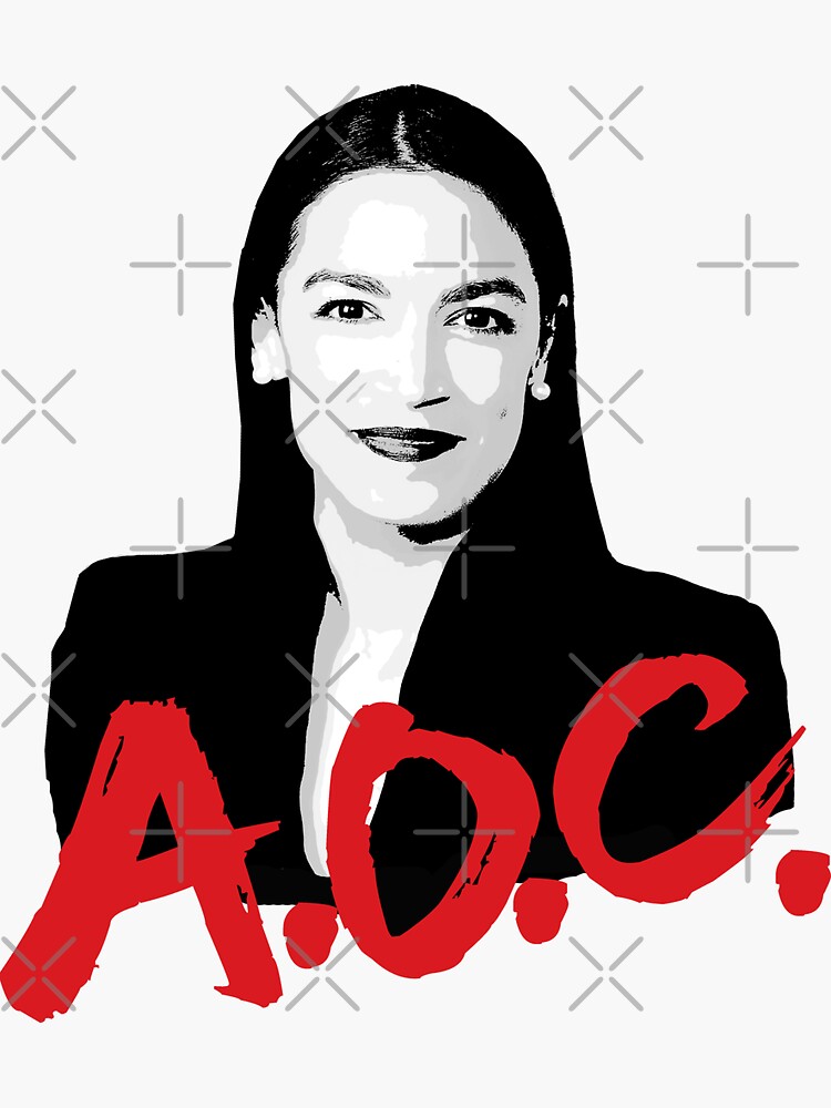 "AOC Pattern" Sticker for Sale by popdesigner | Redbubble