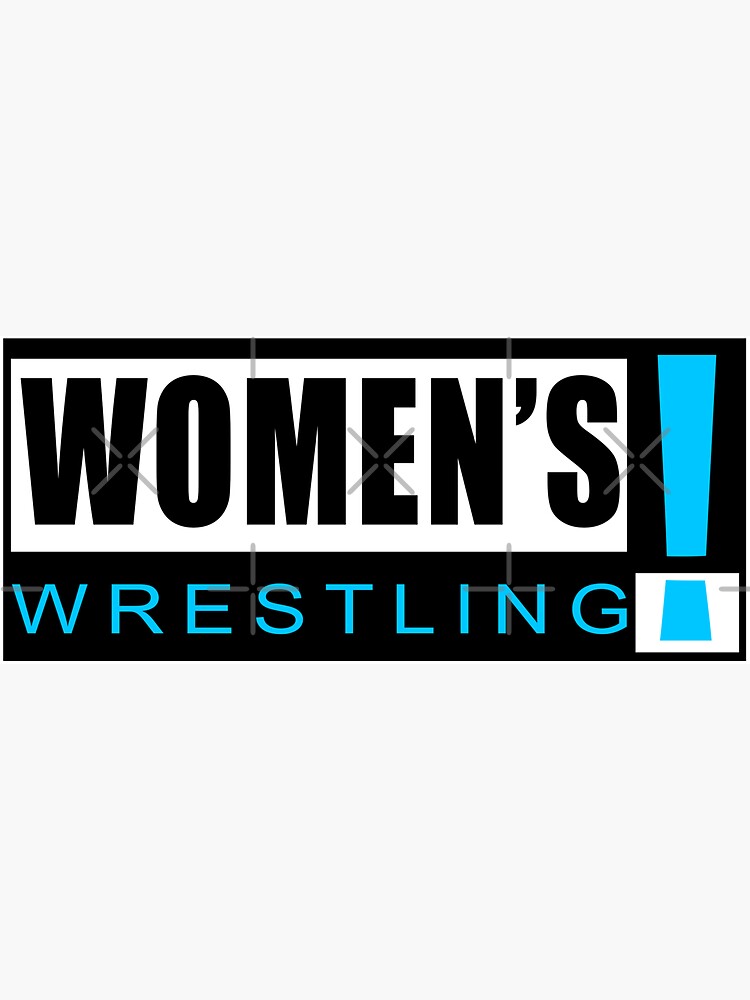"Women's Wrestling!" Sticker for Sale by valssection | Redbubble