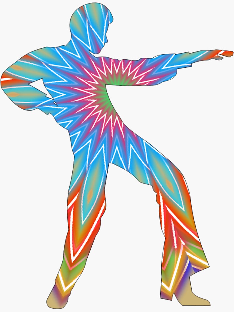 "Dancing man icon " Sticker by sabelacarlos | Redbubble