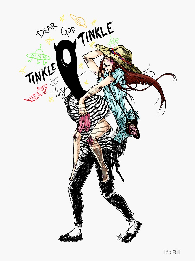 "PunPun and Aiko - Colored" Sticker for Sale by Its-Me-Its-Bri | Redbubble