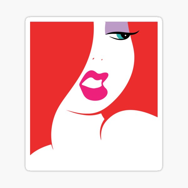 "Jessica Rabbit" Sticker by MACK20 | Redbubble