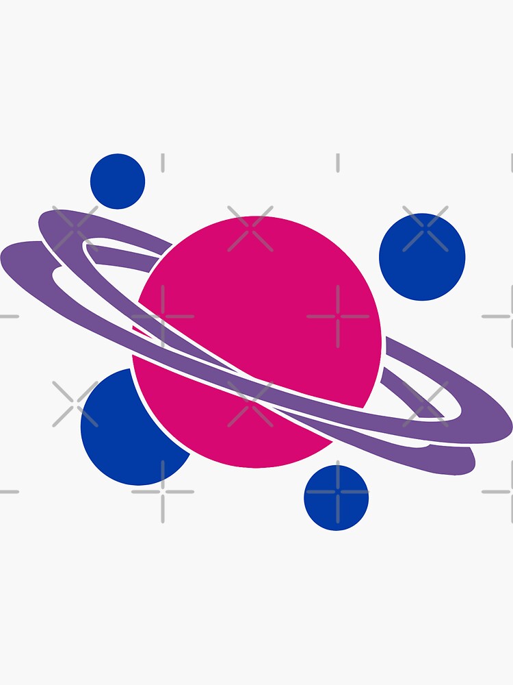 "Bi Pride Planet" Sticker for Sale by KillianItArt | Redbubble